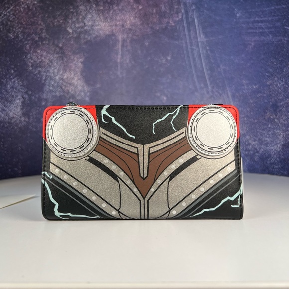 Loungefly | Bags | Loungefly Marvel Thor Love And Thunder Flap Wallet ...